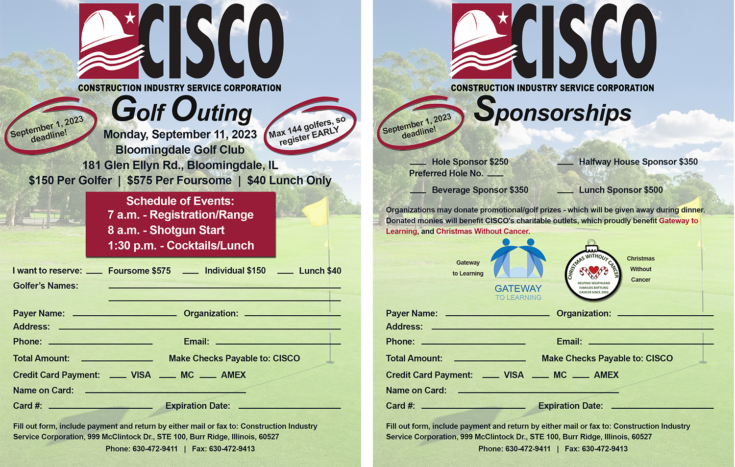 Register for CISCO’s 2023 Annual Golf Outing! – CISCO || Construction ...